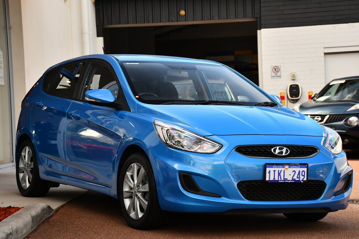 2018 Hyundai Accent Sport in BLUE Used Hatch Victoria Park WA