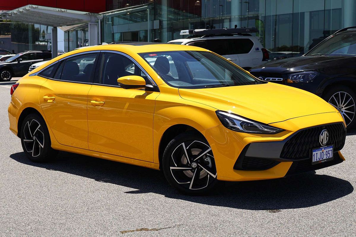 SOLD 2024 MG MG5 Essence in Yellow | Used Sedan | Wangara WA | Regent