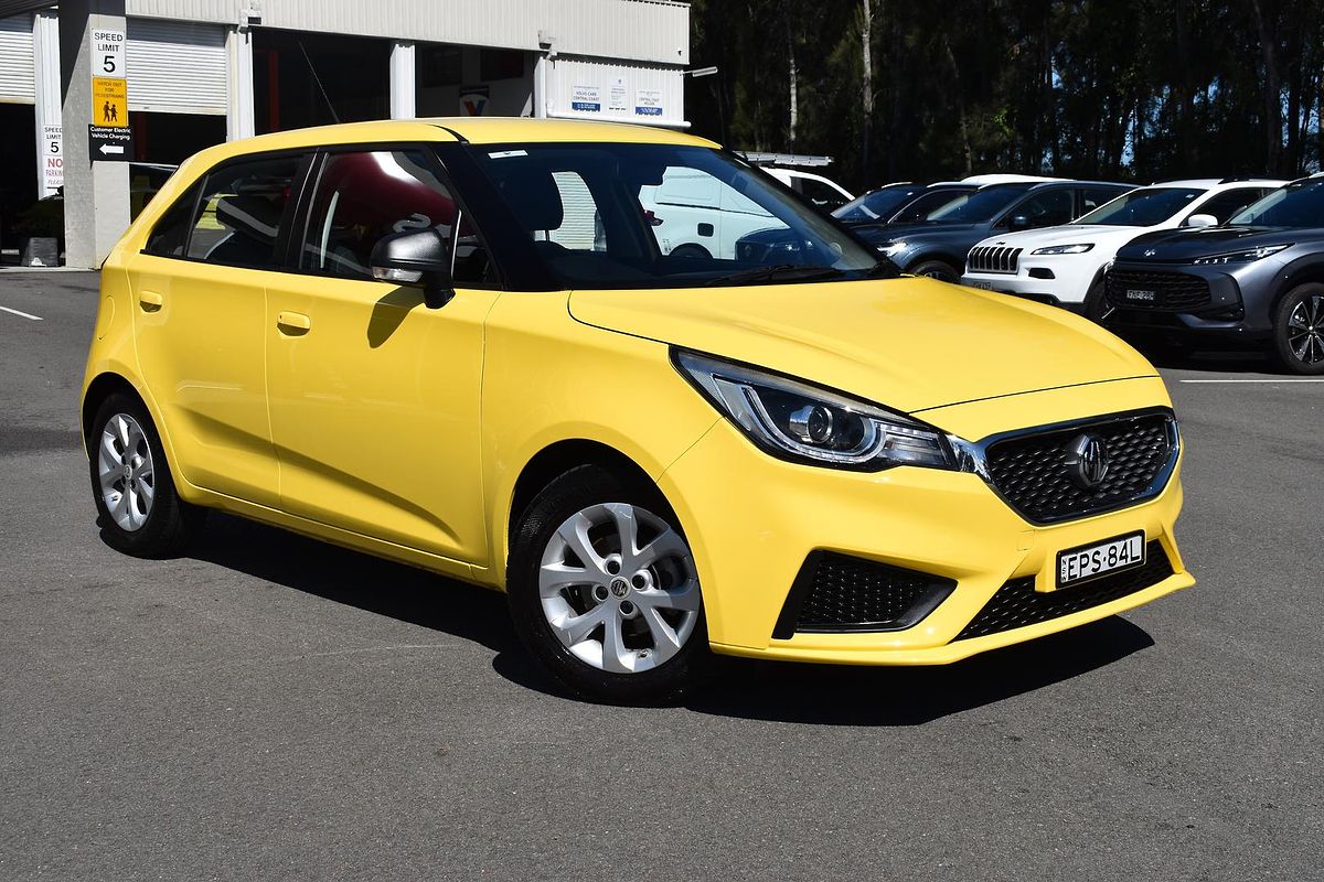 SOLD 2021 MG MG3 Core in Yellow | Used Hatch | West Gosford NSW