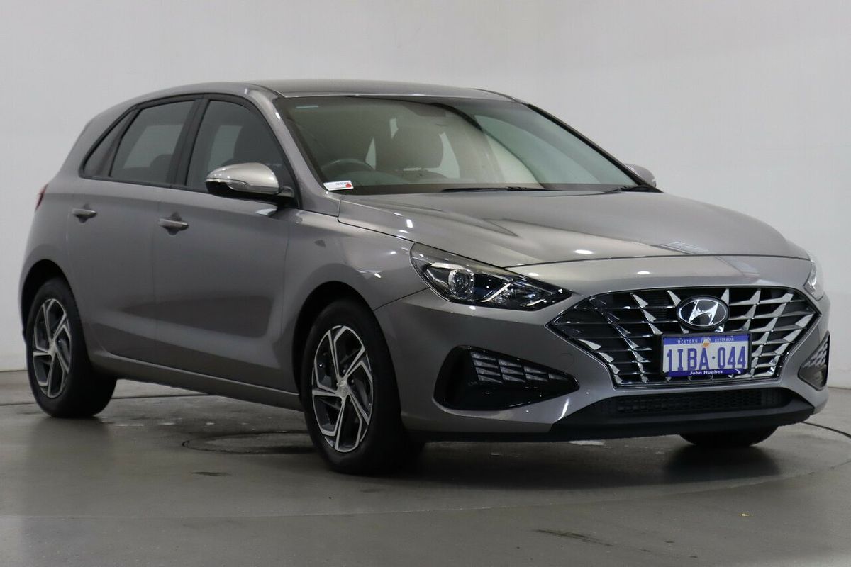 SOLD 2023 Hyundai i30 in FLUID METAL | Used Hatch | Victoria Park WA | John Hughes Volkswagen