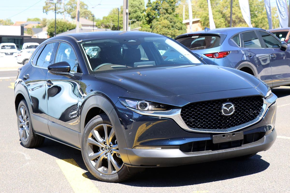 SOLD 2024 Mazda CX-30 G20 Astina in Deep Crystal Blue 42M | New SUV ...