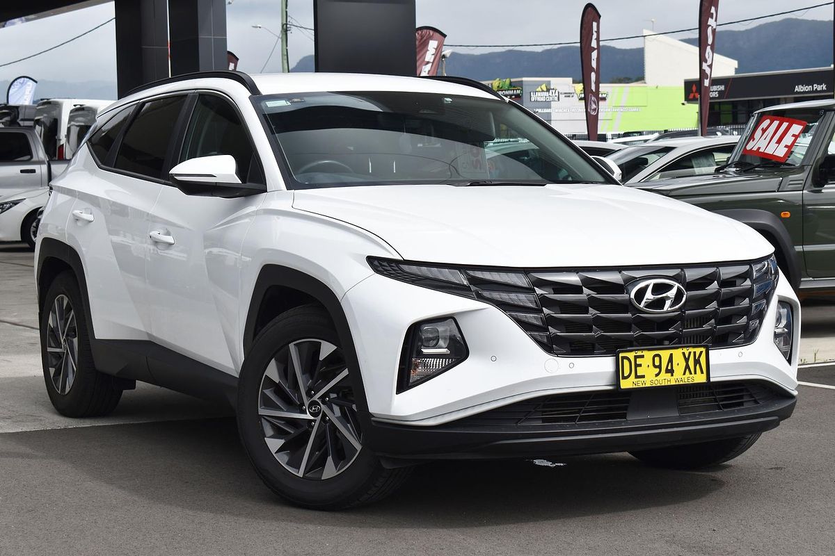 SOLD 2022 Hyundai Tucson Elite in White | Used SUV | Albion Park Rail ...