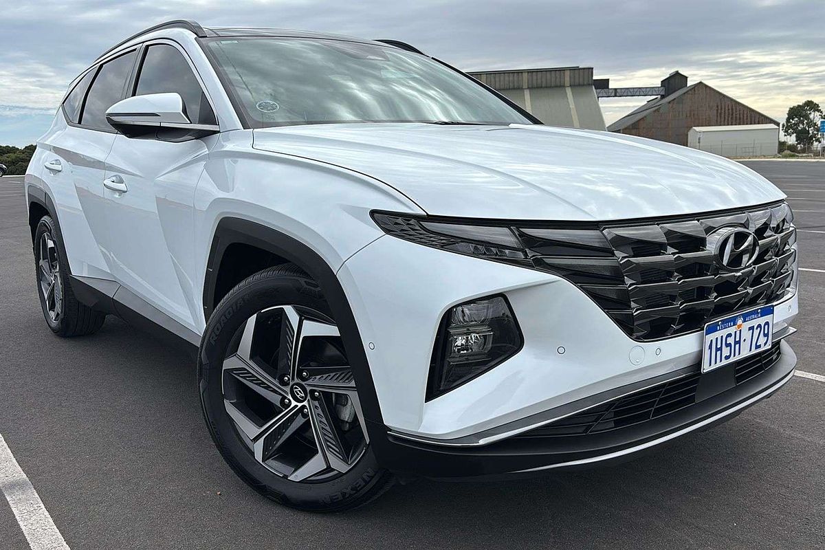 SOLD 2022 Hyundai Tucson Highlander in White Cream | Used SUV | Bunbury ...