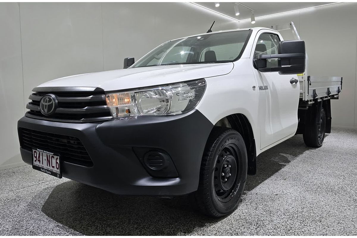 SOLD 2021 Toyota Hilux Hilux 4x2 Workmate 2.7L Petrol Manual Single Cab C/C in White | Used Ute ...