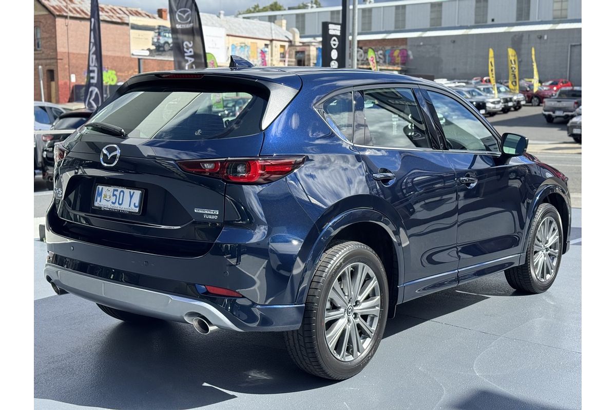 SOLD 2025 Mazda CX-5 G35 Akera in Deep Crystal Blue | Demo SUV | Stock ...
