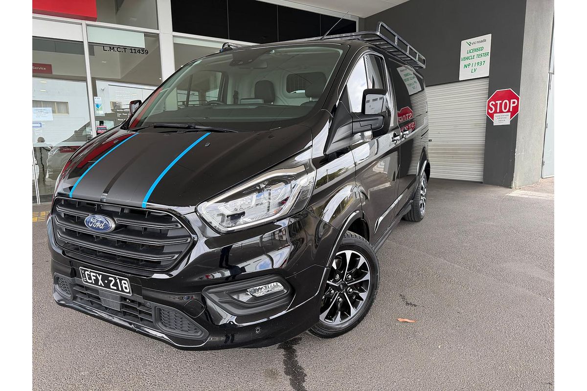 SOLD 2022 Ford Transit Custom 320S Sport in Black | Used Van | Stock ...