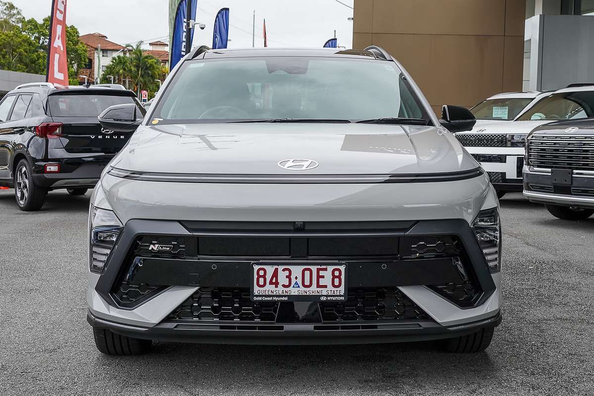 SOLD 2025 Hyundai Kona Hybrid Premium N Line in CYBER GREY | Demo SUV ...